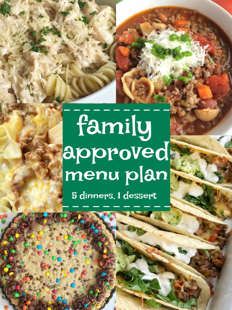 Family Approved Menu Plan Week 8 Together As Family