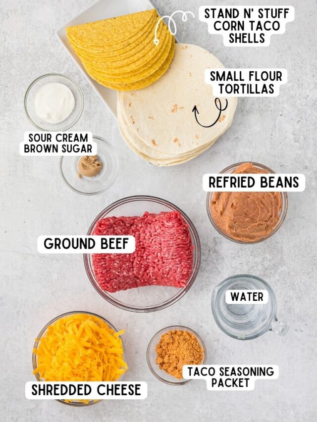 Baked Double Decker Tacos - Together as Family