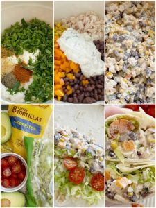 Santa Fe Chicken Salad Wraps - Together as Family