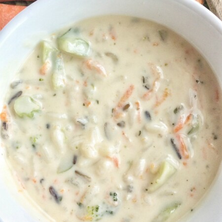 Creamy Broccoli Wild Rice Soup - Together as Family