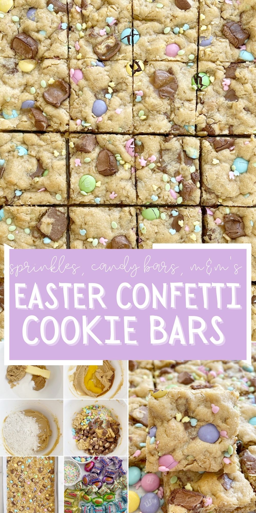 Easter Surprise Confetti Cookie Bars - Together as Family