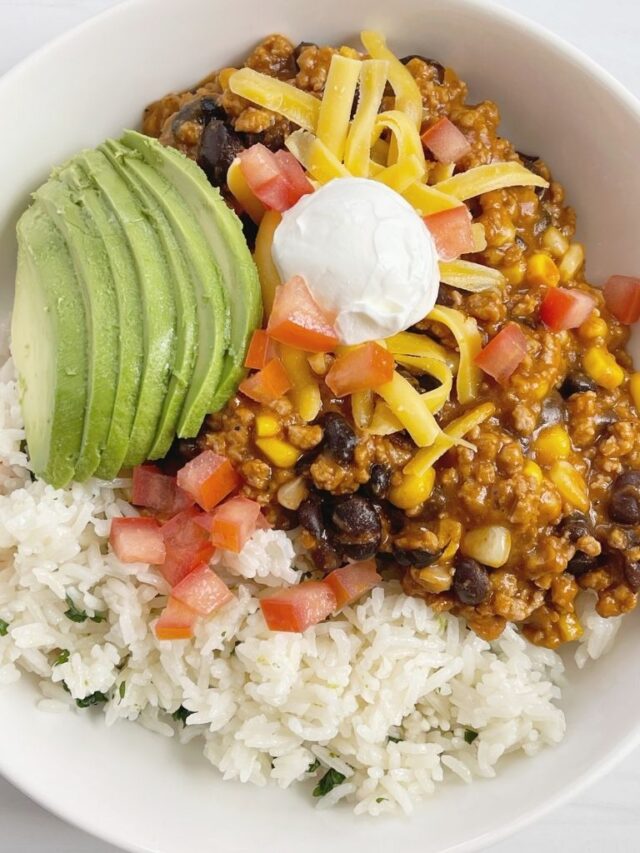 Turkey Taco Burrito Bowls - Together as Family