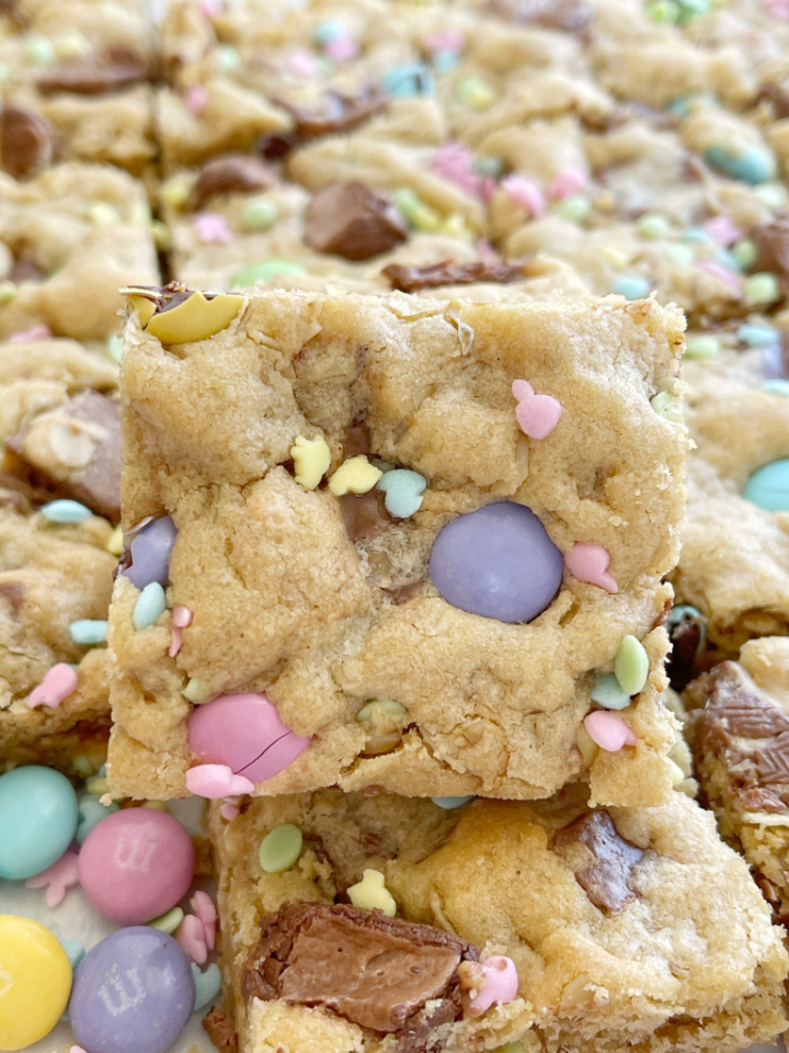 Easter Surprise Confetti Cookie Bars - Together as Family