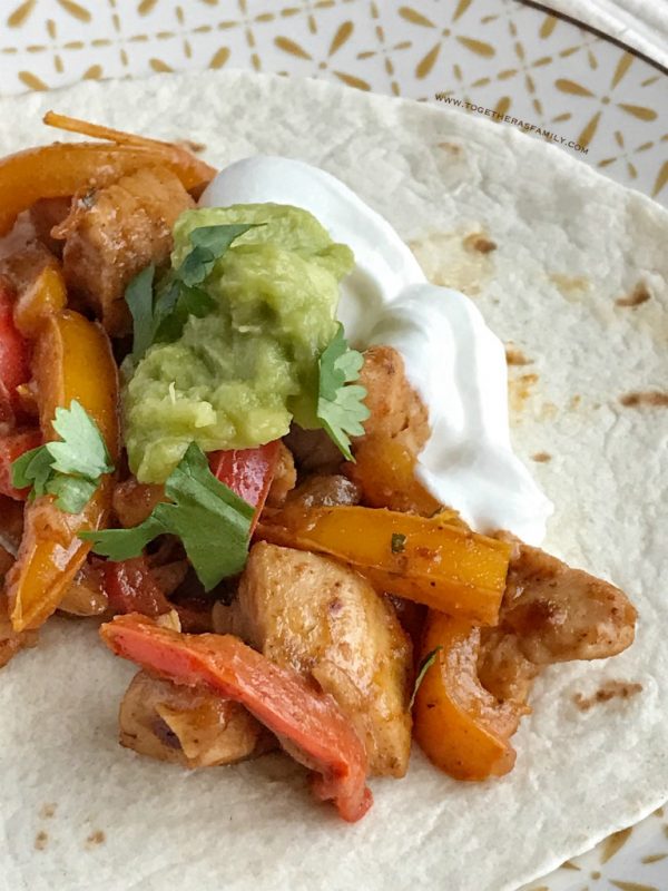 Skillet Ranch Chicken Fajitas - Together as Family