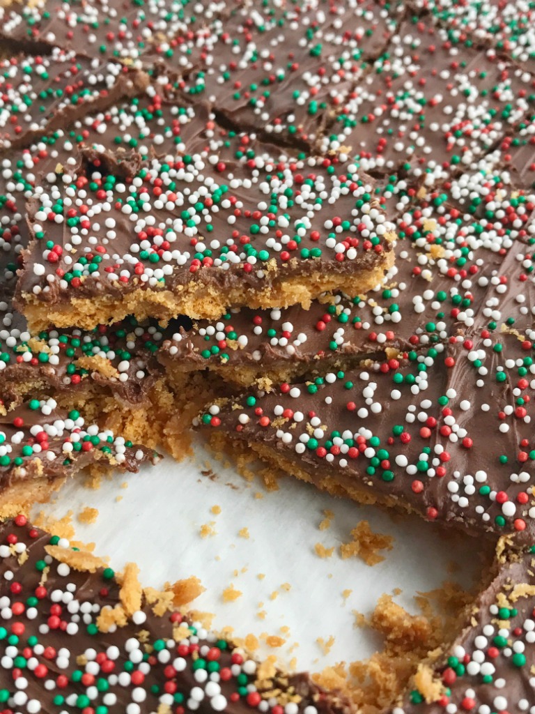 Ritz Cracker Toffee - Together as Family