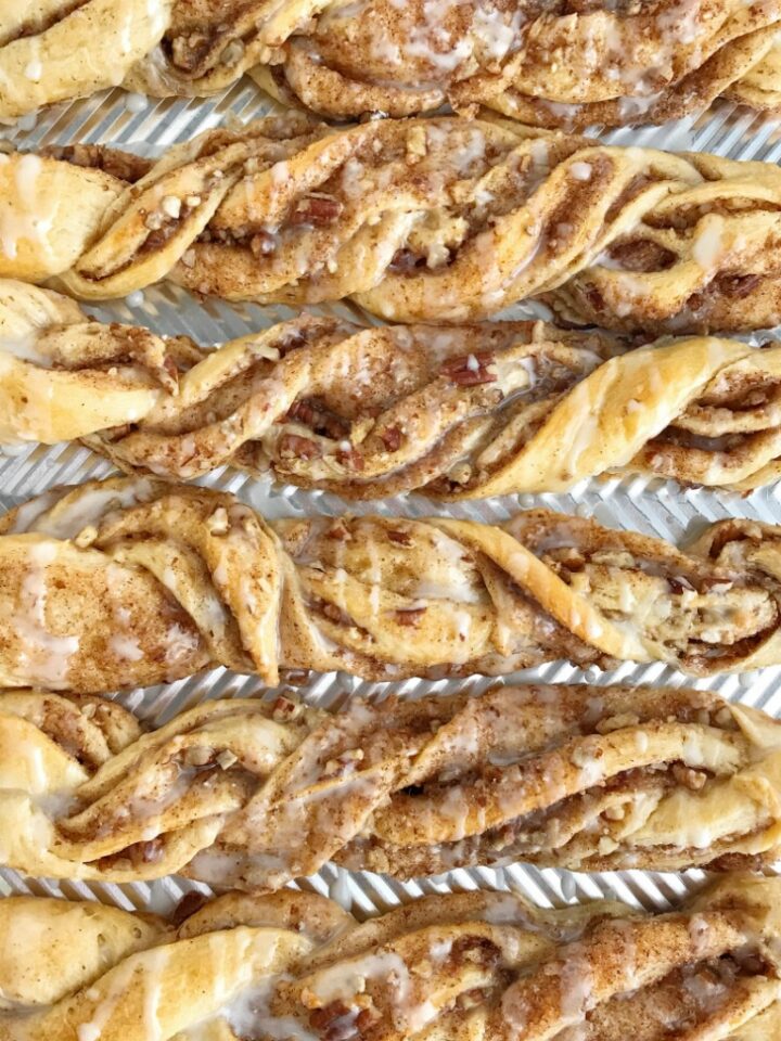 {20 minute) Maple Pecan Crescent Cinnamon Twists - Together as Family