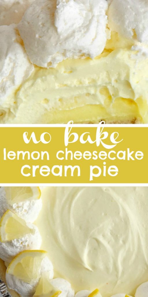 No Bake Lemon Cheesecake Pie - Together as Family