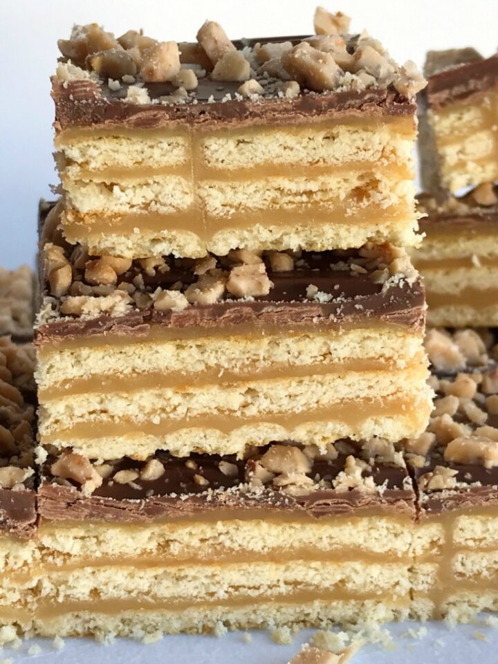Triple Layer Cracker Toffee Bars - Together as Family