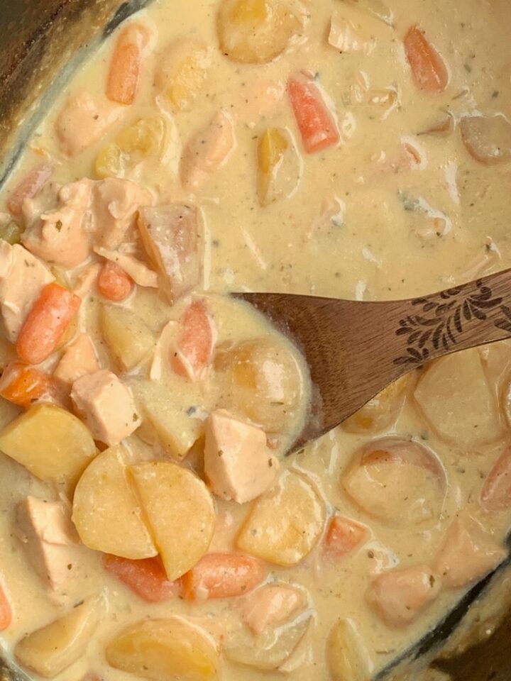 Crock Pot Creamy Chicken Stew - Together as Family