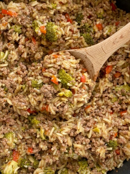 One Pot Teriyaki Beef & Rice - Together as Family