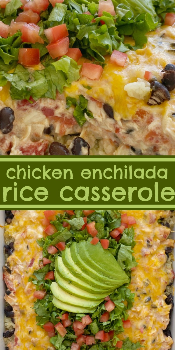 Chicken Enchilada Rice Casserole - Together as Family