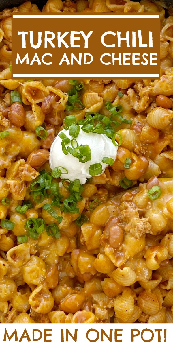 One Pot Turkey Chili Mac and Cheese - Together as Family
