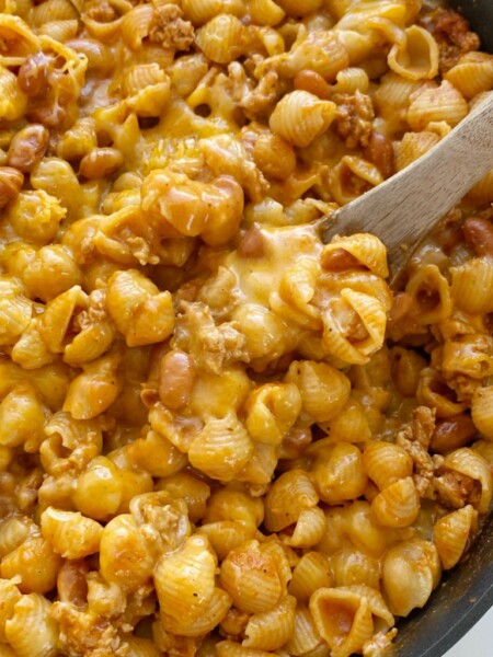 One Pot Turkey Chili Mac and Cheese - Together as Family
