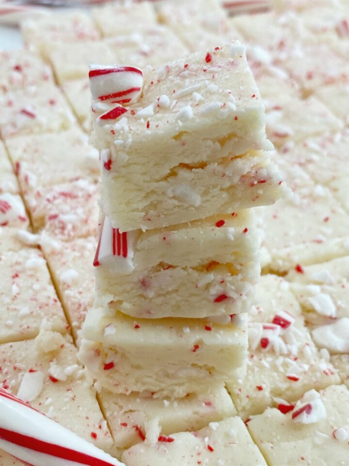 White Chocolate Peppermint Fudge - Together as Family