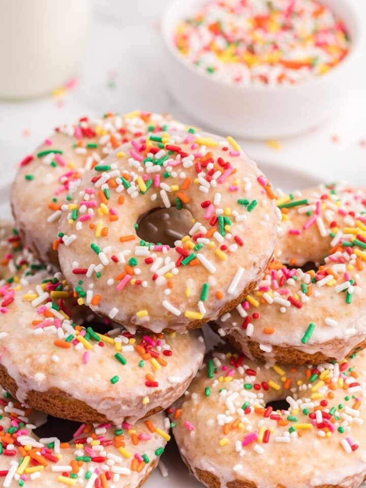 Easy Funfetti Donuts (With a Cake Mix!) - Together as Family