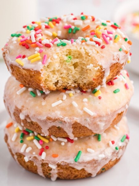 Easy Funfetti Donuts (With a Cake Mix!) - Together as Family