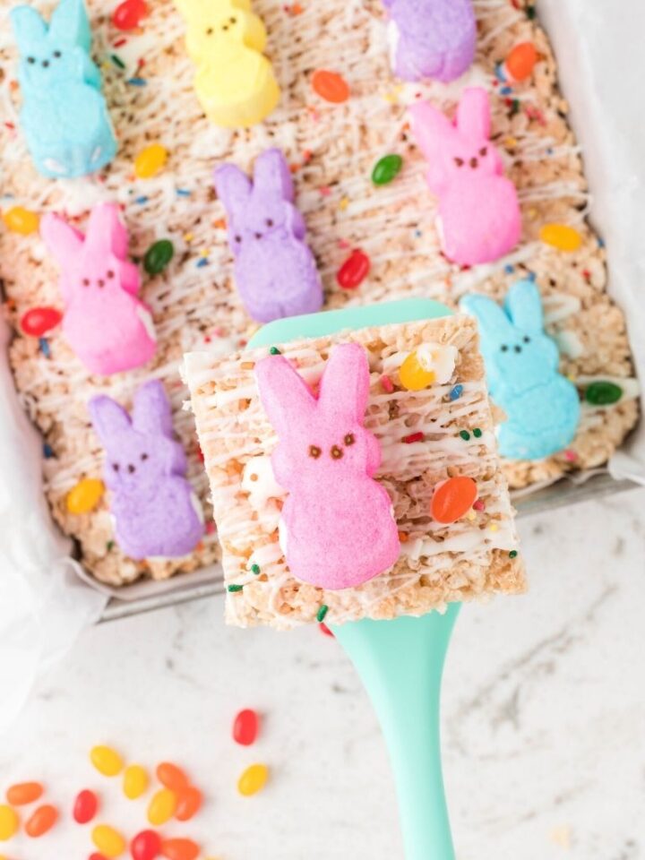 Peeps Rice Krispy Treats (Easter Recipe) - Together as Family