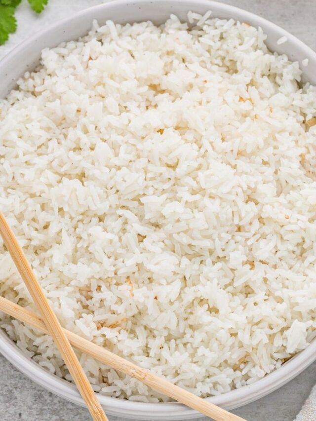 Coconut Rice Recipe (Made In Rice Cooker) - Together as Family