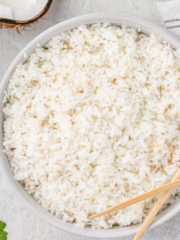 Coconut Rice Recipe (Made In Rice Cooker) - Together as Family