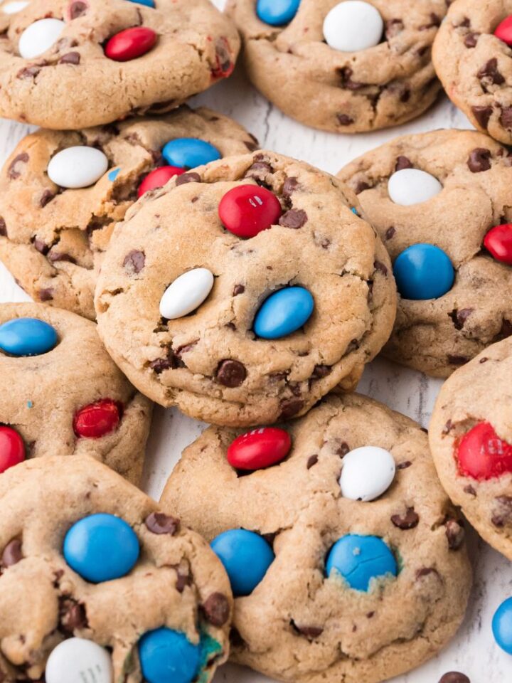 Red, White & Blue Cookies (July 4th Cookies) - Together as Family