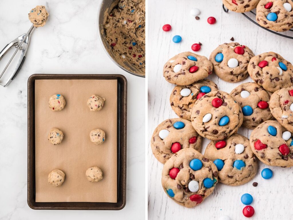 Red, White & Blue Cookies (July 4th Cookies) - Together as Family