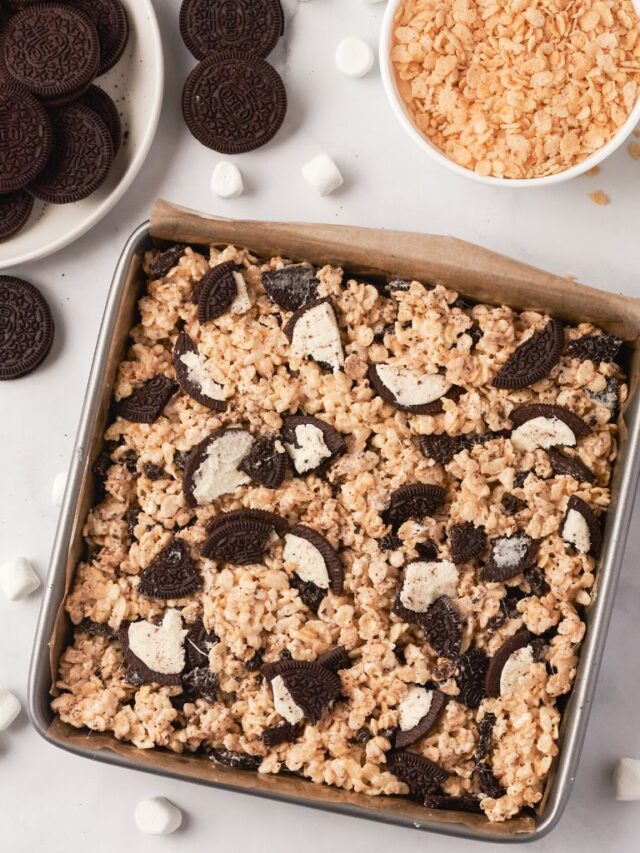 Oreo Rice Krispie Treats - Together as Family