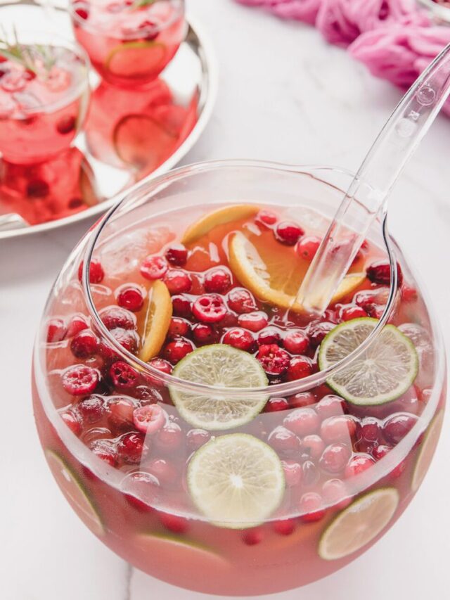 Citrus Cranberry Punch - Together as Family