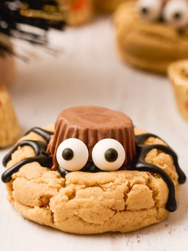 Peanut Butter Spider Cookies - Together as Family