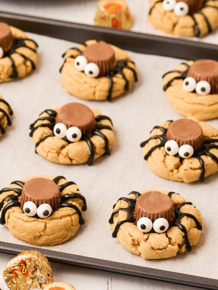 Peanut Butter Spider Cookies - Together as Family
