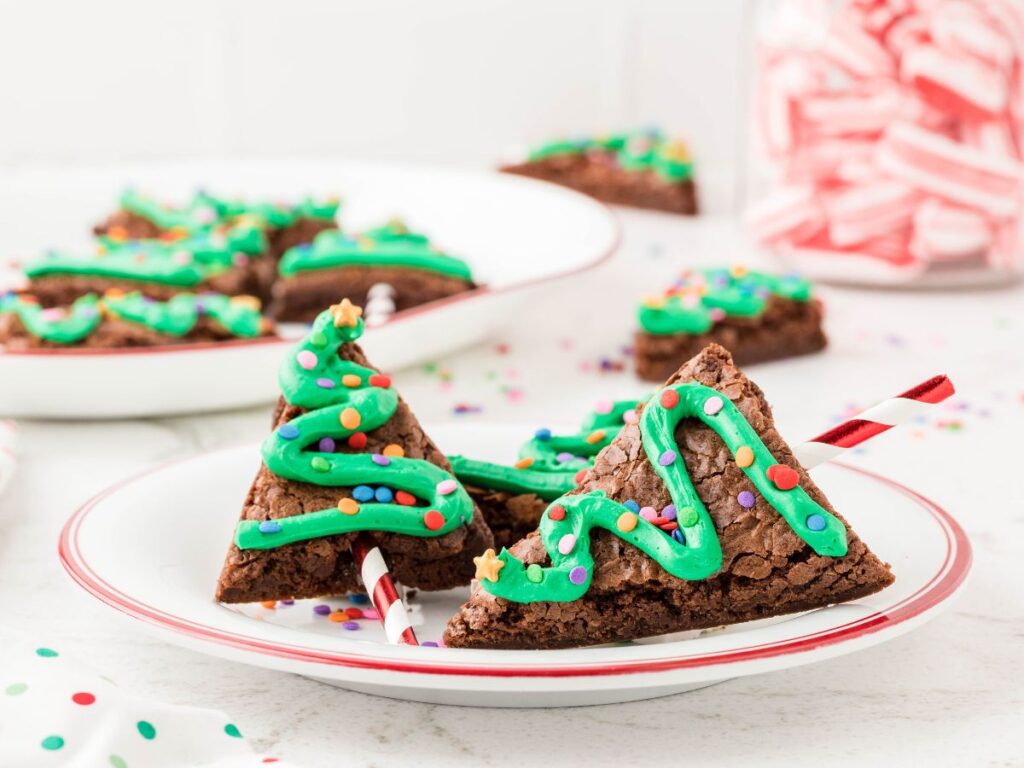 Christmas Tree Brownies - Together as Family