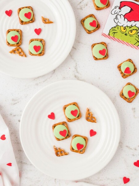 Grinch Pretzel Bites - Together as Family