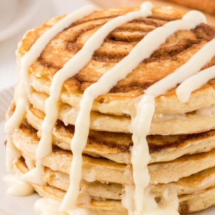 Cinnamon Roll Pancakes - Together as Family