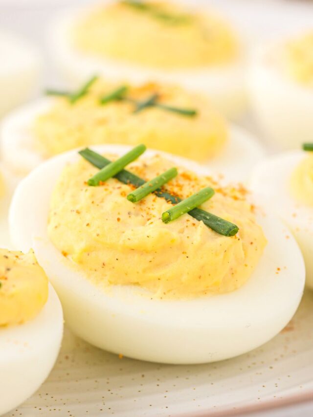 Football Deviled Eggs - Together as Family