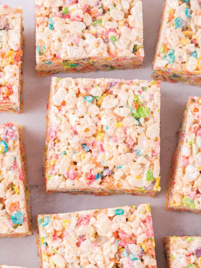 Rainbow Rice Krispie Treats - Together as Family