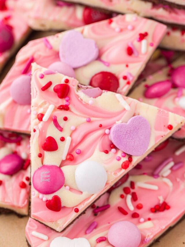 Valentine's Day Chocolate Bark - Together as Family
