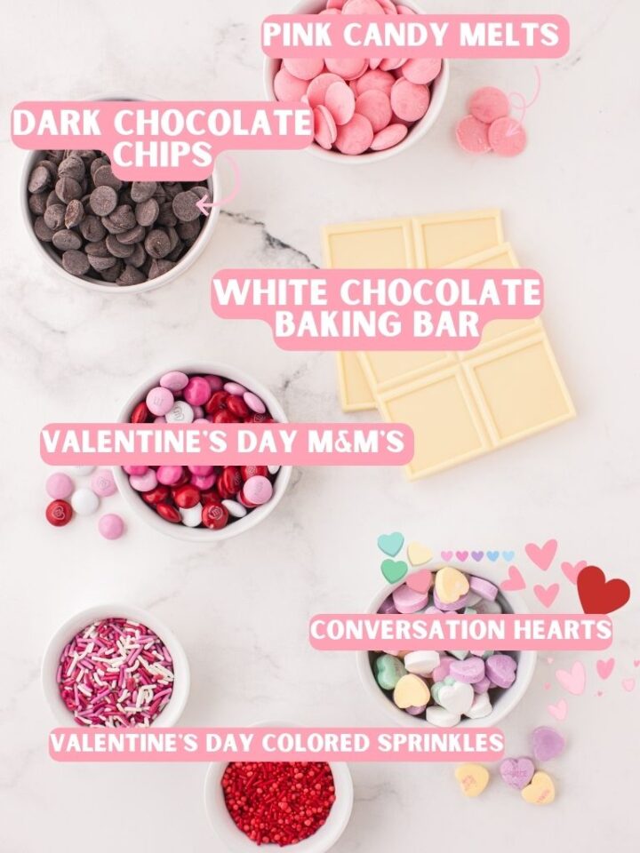 Valentine's Day Chocolate Bark - Together as Family