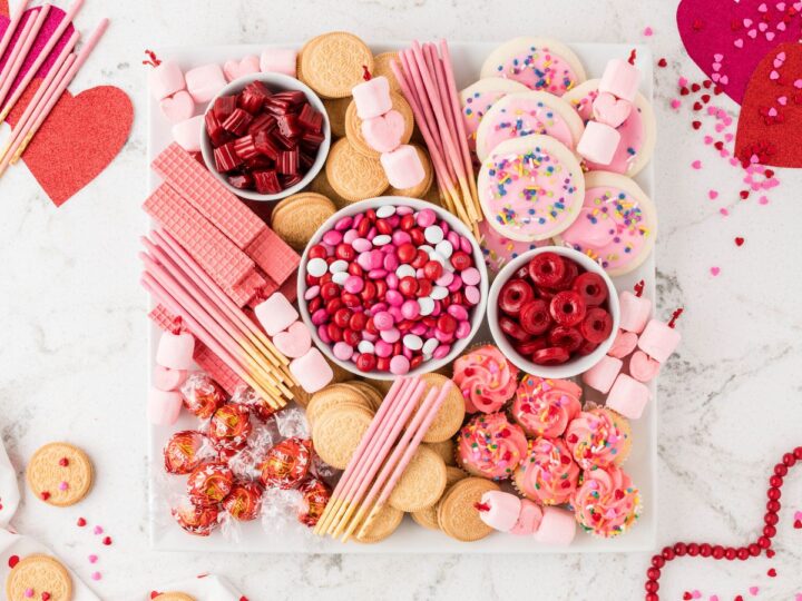 Valentine's Day Dessert Charcuterie Board - Together as Family