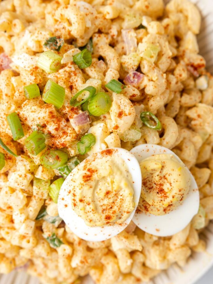 Deviled Egg Pasta Salad - Together as Family