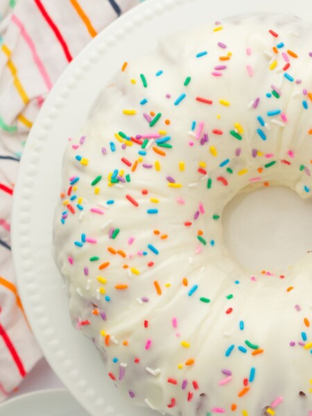 Easy Rainbow Bundt Cake - Together as Family