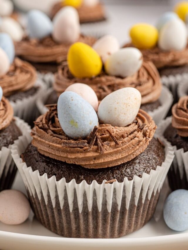 Mini Eggs Chocolate Cupcakes - Together as Family