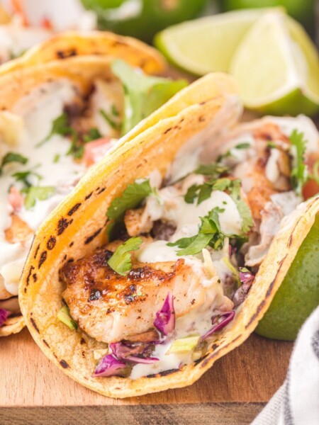 Grilled Tilapia Fish Tacos - Together as Family
