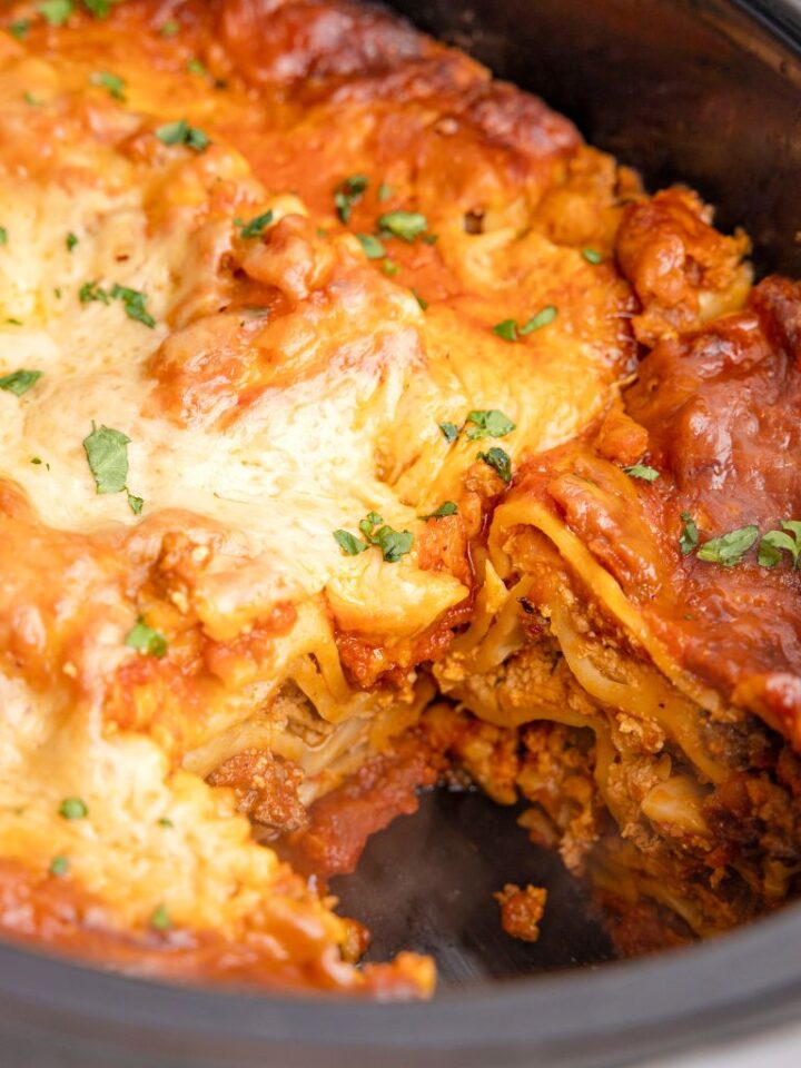 Easy Slow Cooker Lasagna - Together as Family