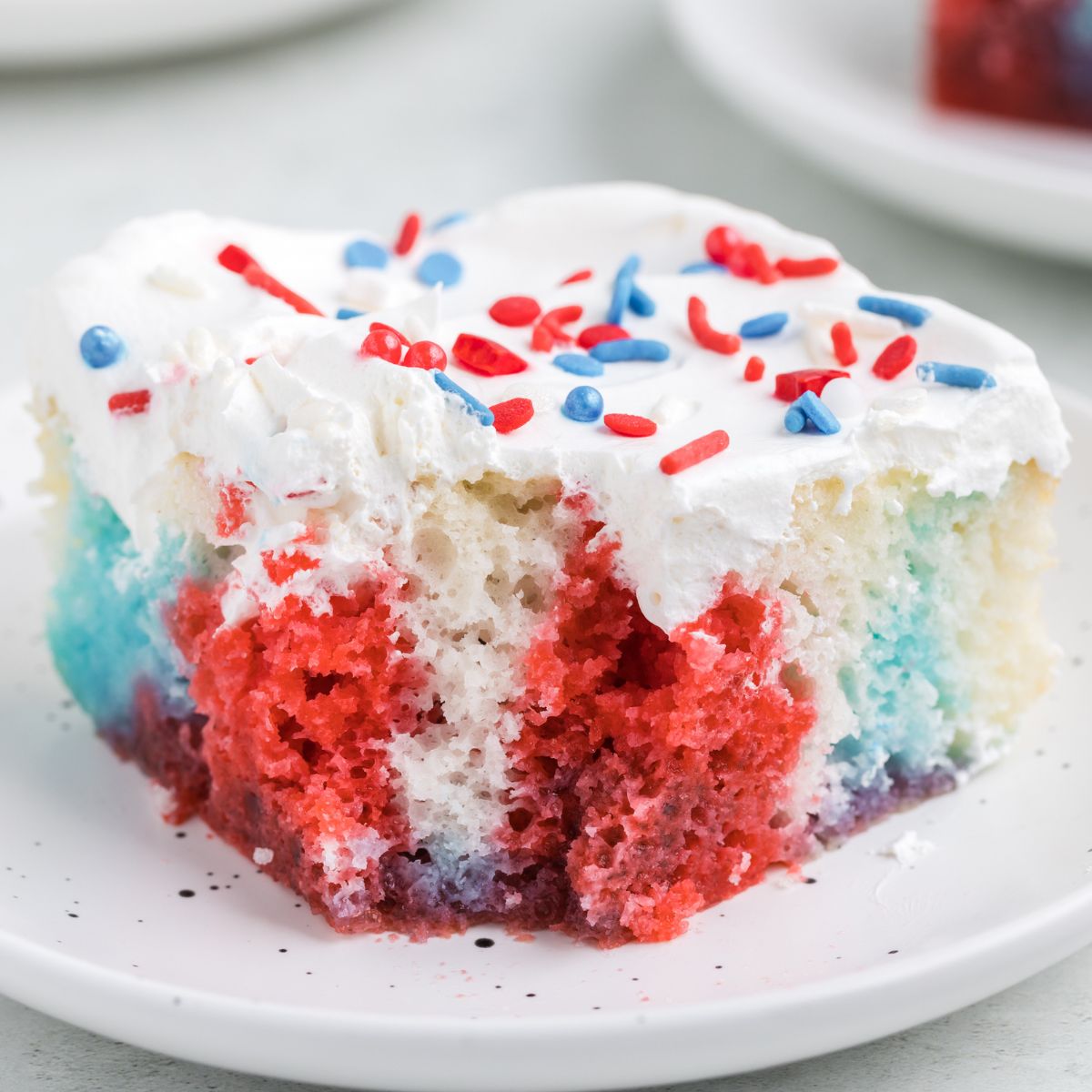 4th of July Jello Cake - Together as Family
