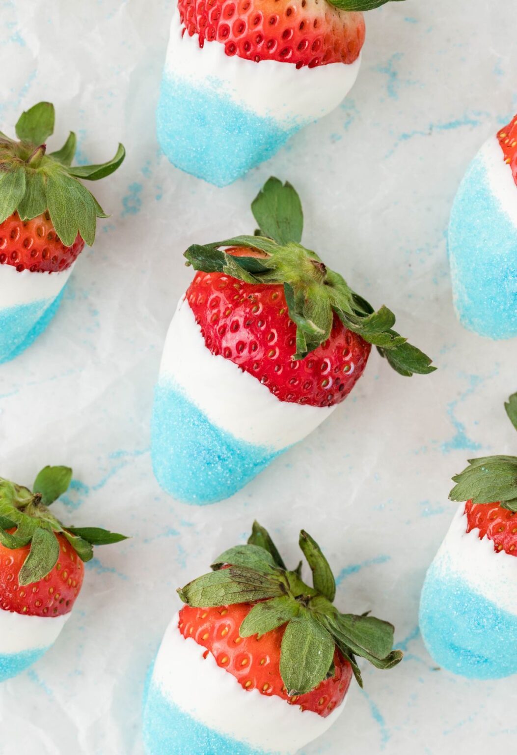 Red White and Blue Strawberries - Together as Family