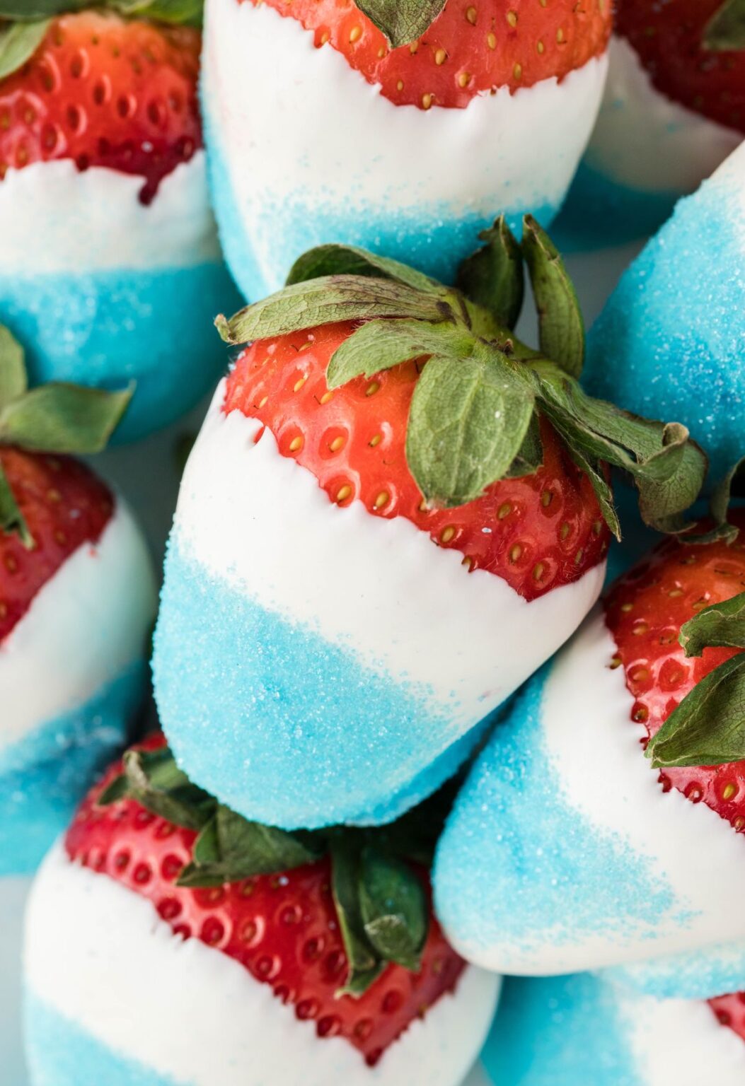 Red White and Blue Strawberries - Together as Family