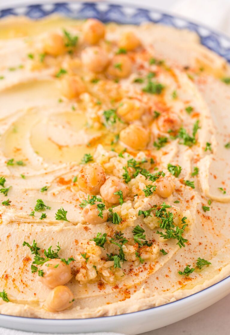 Roasted Garlic Hummus - Together as Family