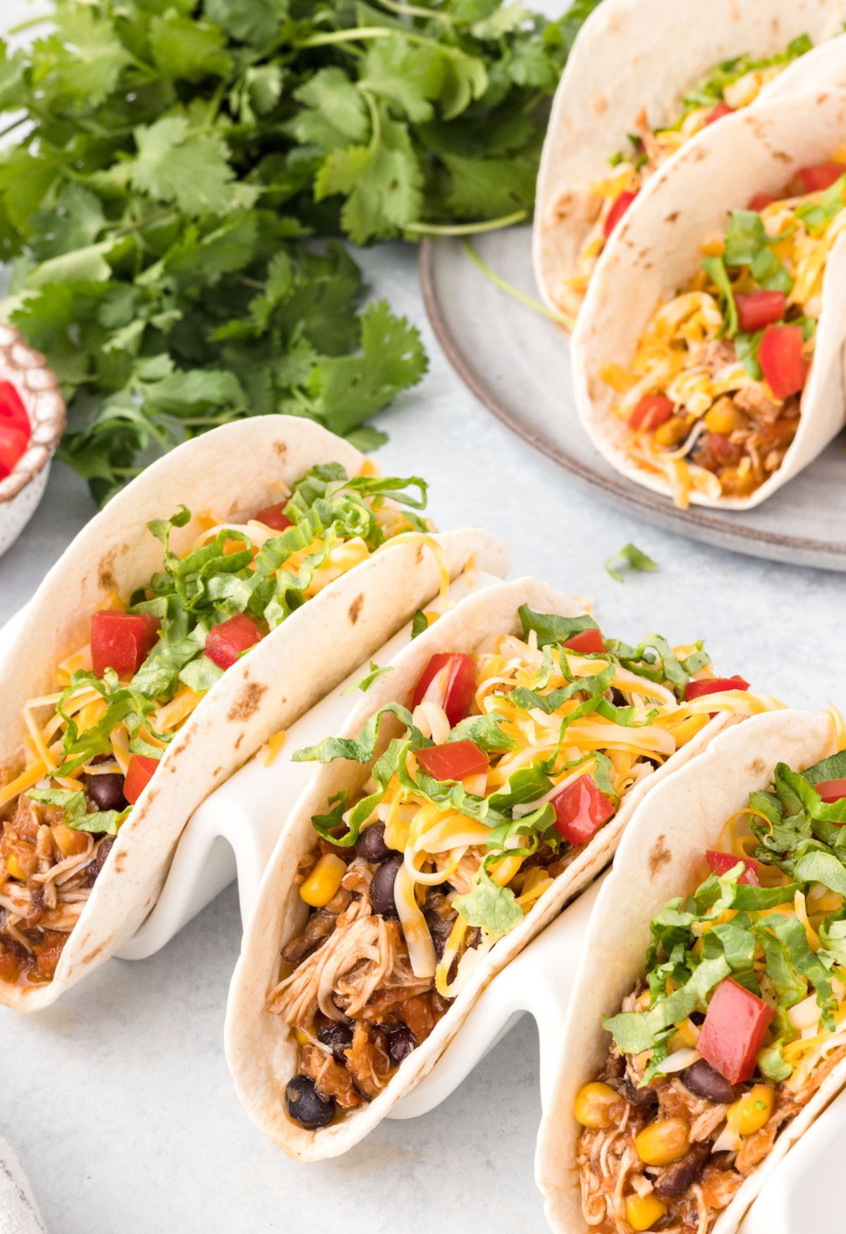 Slow Cooker Fiesta Chicken Tacos - Together as Family