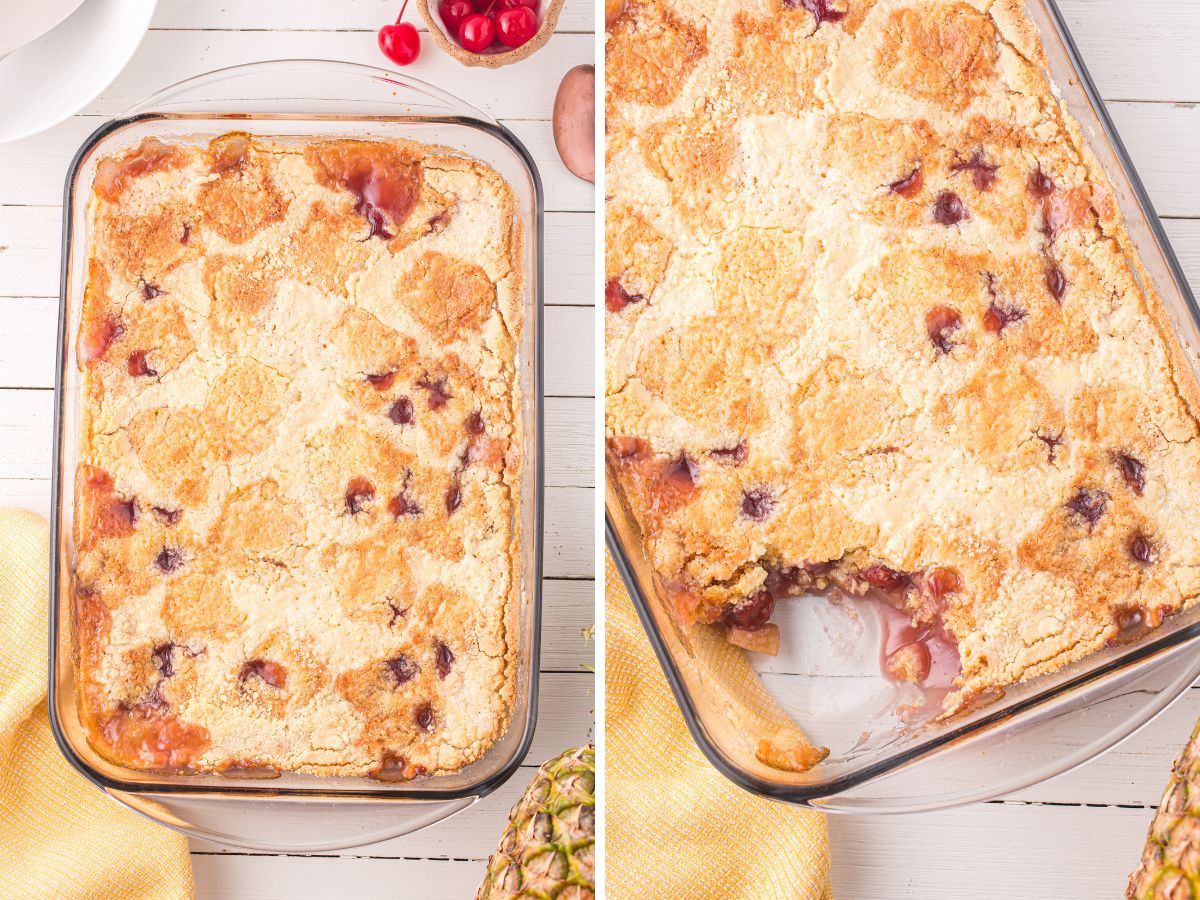 Cherry Pineapple Dump Cake - Together as Family