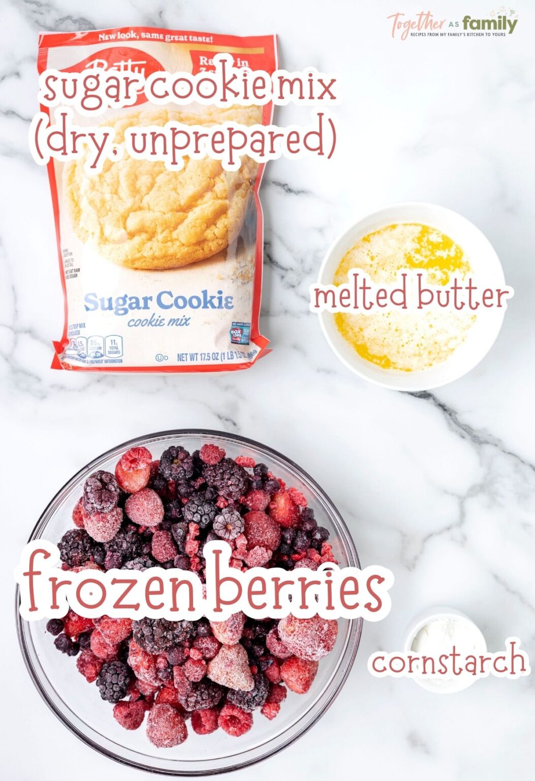 Mixed Berry Sugar Cookie Cobbler - Together as Family