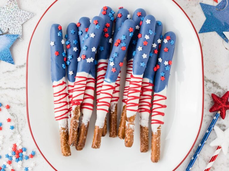 Patriotic Pretzel Rods - Together as Family